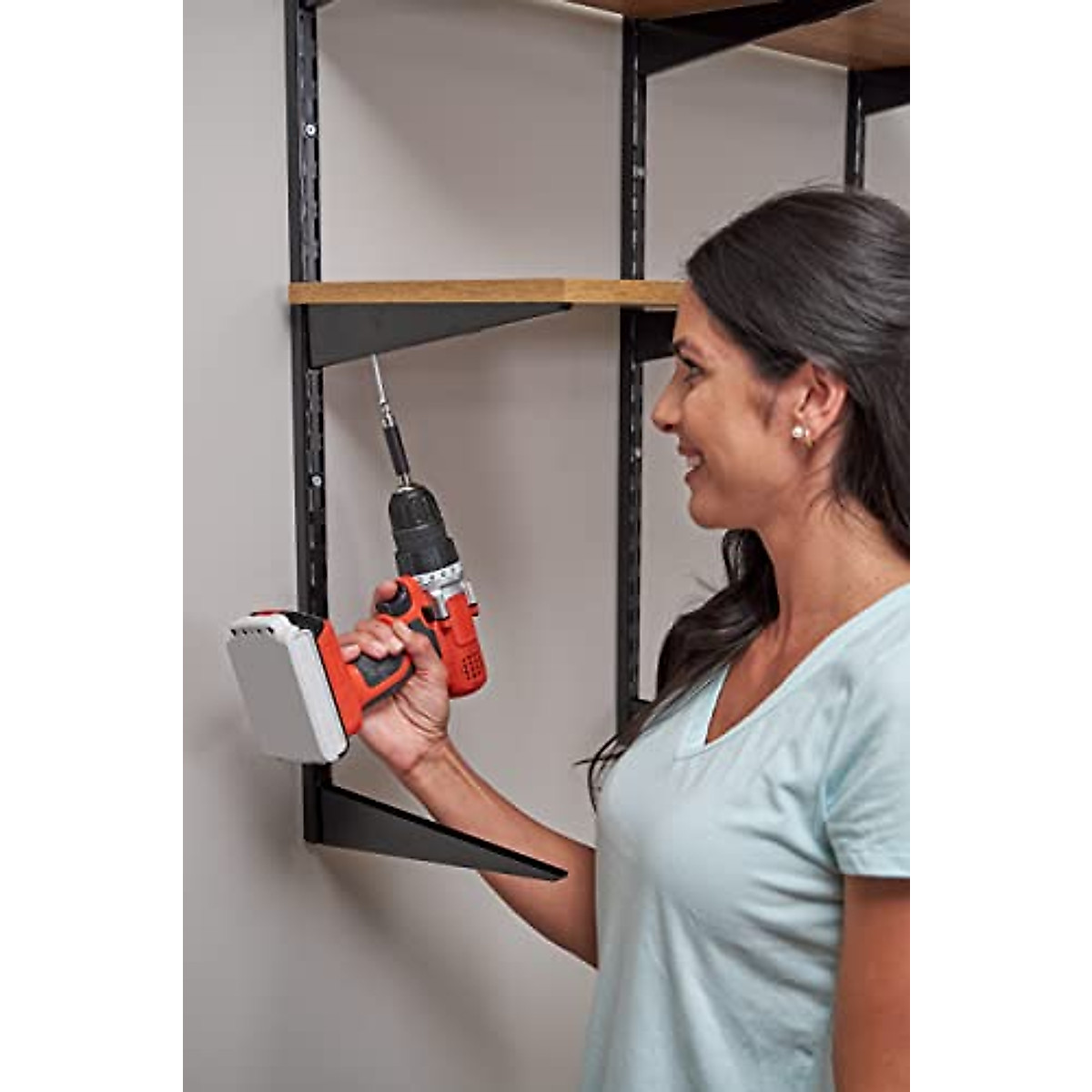 Rubbermaid 12"x24" Decorative Board, Golden Oak, Adjustable Shelf, Wood for Home/Garage Storage/Shelving