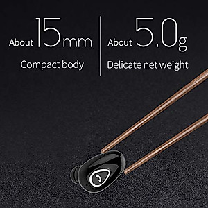 Wireless Earbuds,YX01 Single in-Ear Mini Bluetooth 4.1 Earphone with Microphone Noise Cancelling Deep Bass Stereo Headphone HD Call for Phone Silver One Size
