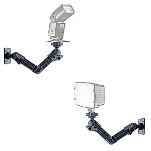 9 Inch Articulating Magic Arm Wall Mount Holder Stand for Camera LED Light, Video Lamp