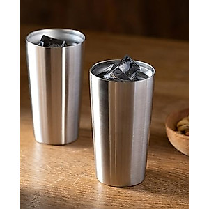 J-kitchens Stainless Steel Cup Pair Tumbler Vacuum Double Layer Construction, 11.8 fl oz (350 ml)