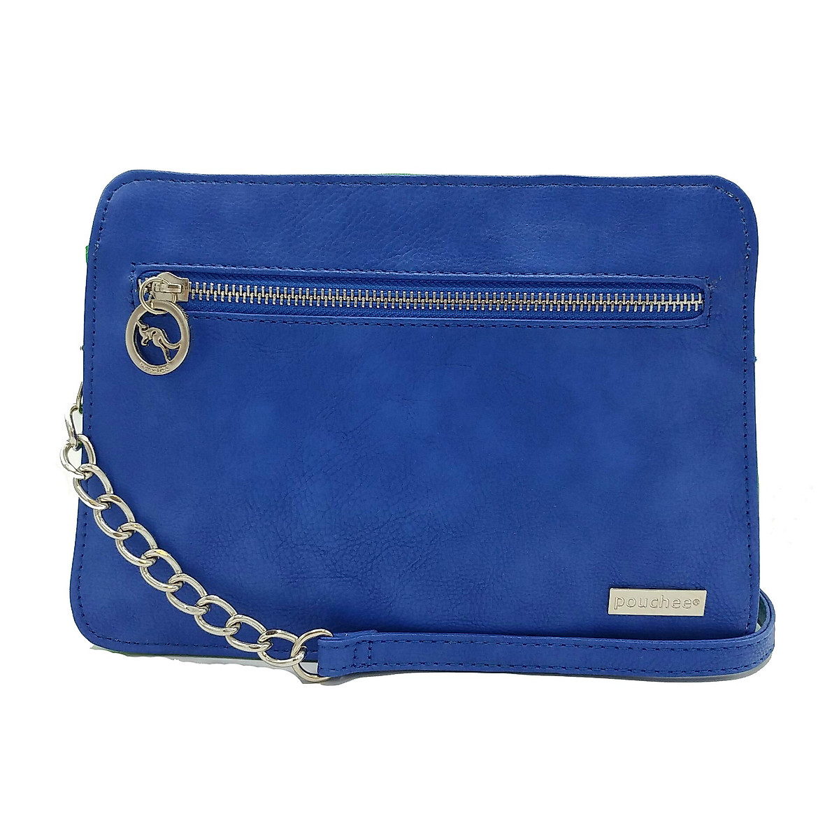 Pouchee Avi Crossbody Handbag/Organizer Purse (Blue/Green)