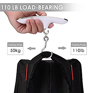 110 lbs Digital Bow Scale Recurve Archery Bow Scale Bow Poundage Scale Hunting Scale Luggage Scale with Peak and Hold Scale LCD Display