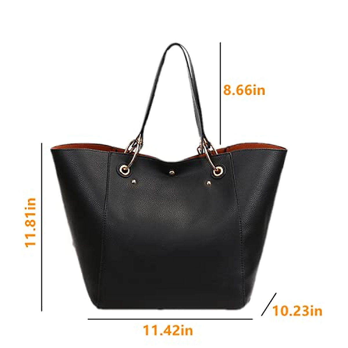 Womens Leather Handbags Tote Bag Shoulder Bag Top Handle Satchel Designer Ladies Purse (1#)