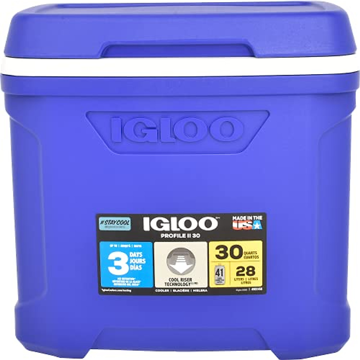 Igloo Profile II 30 Quart Bail, Blue