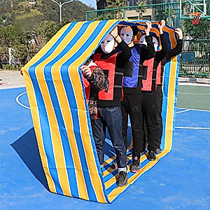 Fowecelt Indoor Outdoor Teamwork Carnival Games for Adults Kids Family Field Day Backyard Birthday Party Games - Fun Group Activity Playing Run Mat