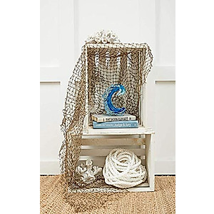 Beachcombers Rolling Ocean Coastal Table Top Nautical Decor Decoration Glass Art Blue