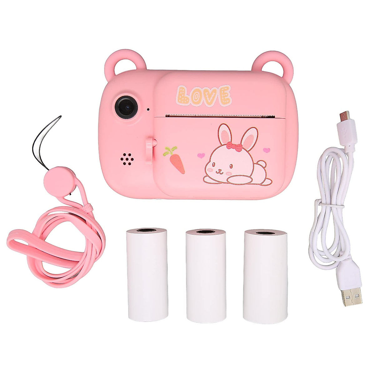 A7B Children's Digital Print Camera - Selfie Camera Toy for 3-10 Year Old Kids