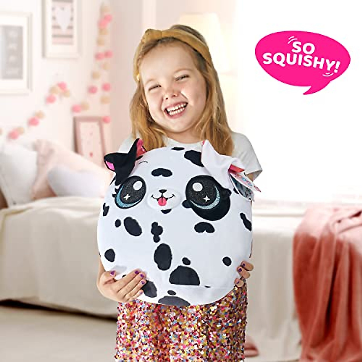 Coco Surprise Coco Squishies 12" (Dalmatian) by ZURU, Ultra Soft Plushies, Cute Stuffed Animal Toy, Cuddle Plush for Girls, Kids, Adults (Bingo The Dalmatian)