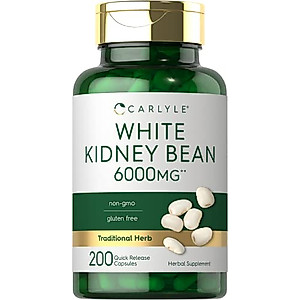 Carlyle White Kidney Bean | 6000mg | 200 Count | Non-GMO & Gluten Free Extract