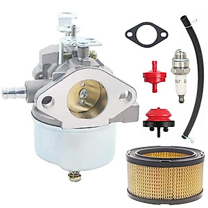 ANTO 632370A Carburetor Carb for Tecumseh 632370 632110 HM100 HMSK100 HMSK90 Snow Blower with Air Filter Spark Plug Fuel Hose Kit