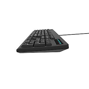 vitalASC New 104-Key Large Print USB Wired 7ft, Spill-Resistant, Sleek Black, Durable Keyboard for Laptop, Mac, TV, and Computer (Black)