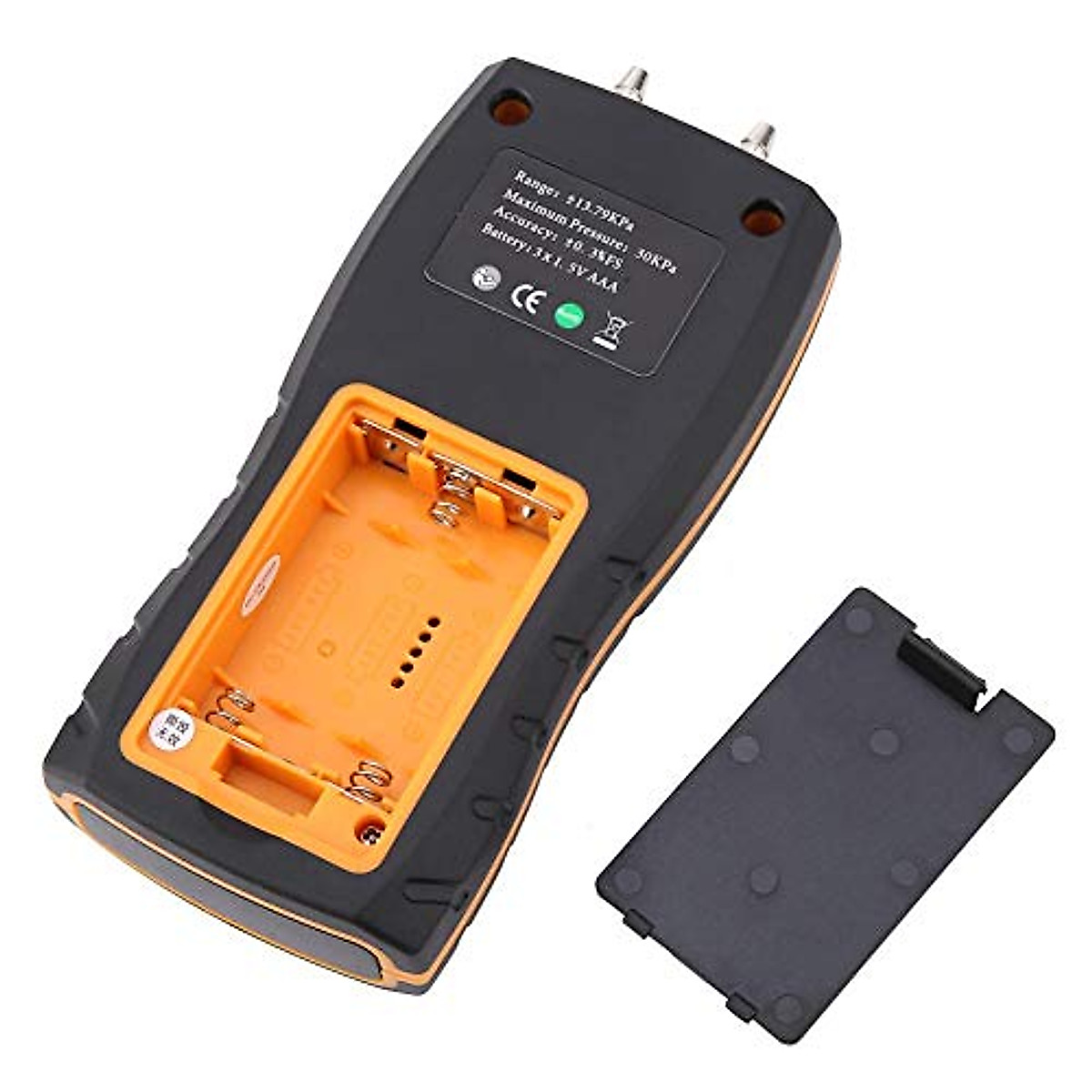 Akozon Air Pressure Meter,Vacuum Pressure Gauge SW-512B High Accuracy Digital Differential Pressure Gauge Air Pressure Meter Tool (no Battery)