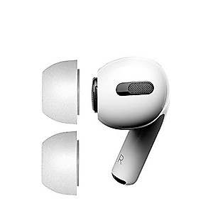 2 Pairs Eartips Compatible with Airpods Pro Earphone Tips Replacement Ear Plugs Eargels Silicone Buds Memory Foam Earphone Tips for Airpods Pro 3rd Gen (Gray, Small)