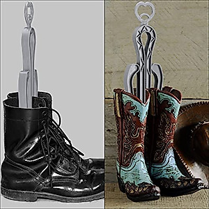 Nuenen 12 Pack Folding Boot Shaper Stands Tall Boots Shaper Boot Inserts Shape Holders for Women Boot Stand Up Inserts for Men Home Hanging, 13 x 4 Inch, Gray