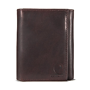 Carhartt Men's Standard Trifold Wallet, Oil Tan - Brown, One Size