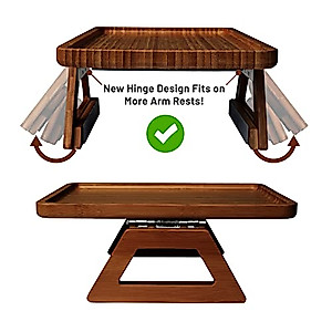 Shamrock Home Couch Arm Table Clip On Tray Sofa Table for Couches. Couch Arm Tray Table, Portable Table, TV Table and Side Tables for Small Spaces. Stable Sofa Arm Table for Eating and Drink Table