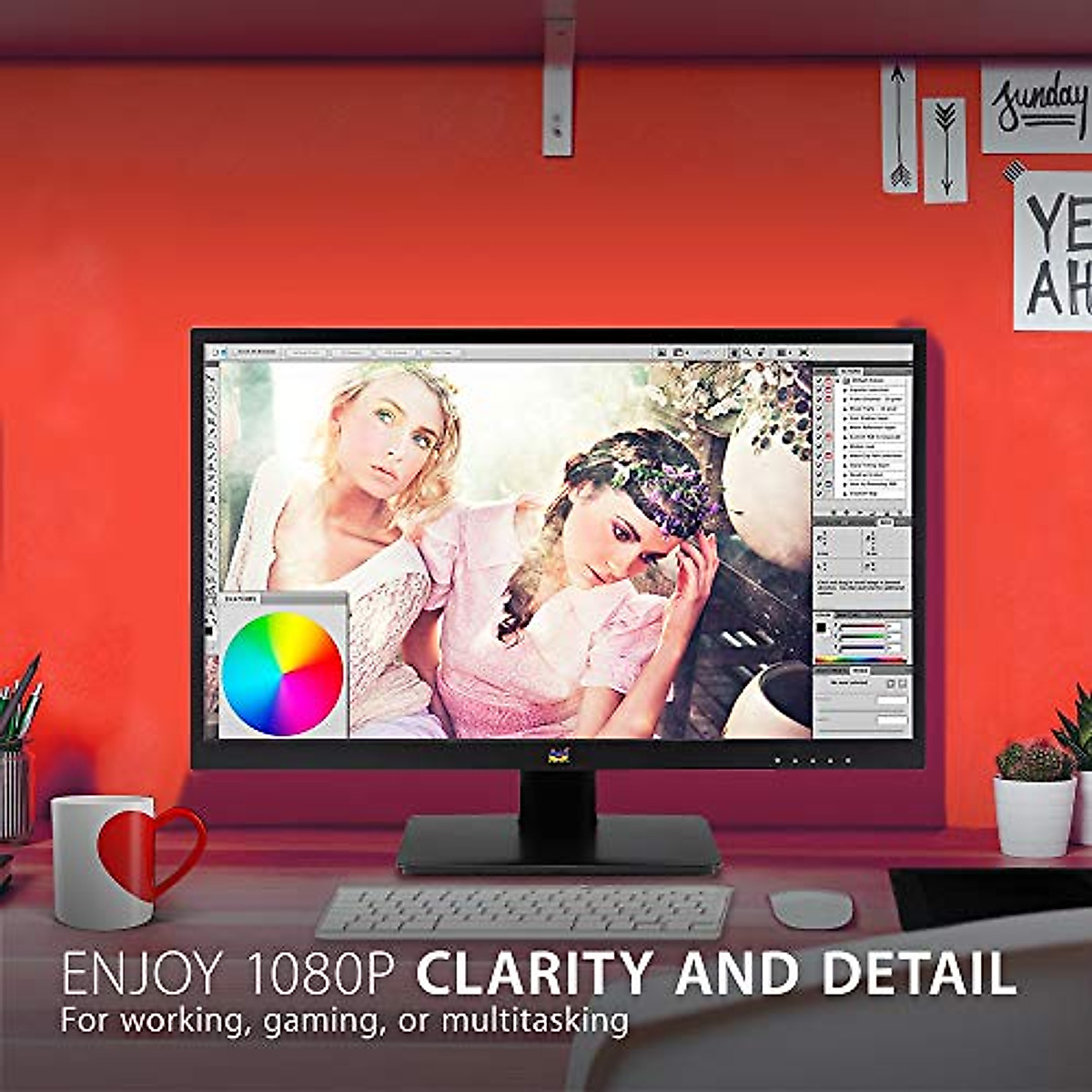 ViewSonic VS2210-H 22 Inch 1080p IPS Monitor with Mega Dynamic Contrast Ratio, Blue Light Filter, and HDMI