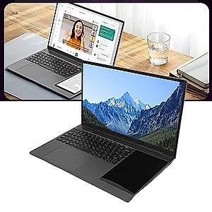 DAUZ Laptop Processor N5095 4 Cores 4 Thread Front 0.3MP Camera 100-240V 16G LPDDR4 Portable Touch Screen 7 Inch Travel (US Plug 16G+512G)