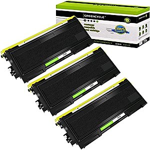 greencycle 3 Pack TN350 TN-350 Black Toner Cartridges Replacement Compatible for Brother MFC-7420 MFC-7820n DCP-7020 Printers
