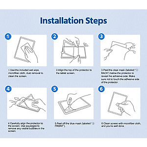 MoKo PET Matte Screen Protector for Samsung Galaxy Tab S6 Lite 10.4 2024/2022 (P613/P619) & 2020 (SM-P610/P615), [Paper-Feeling Film Writing for S-Pen] 2-Pack Anti-Glare Premium PET Film, Matte
