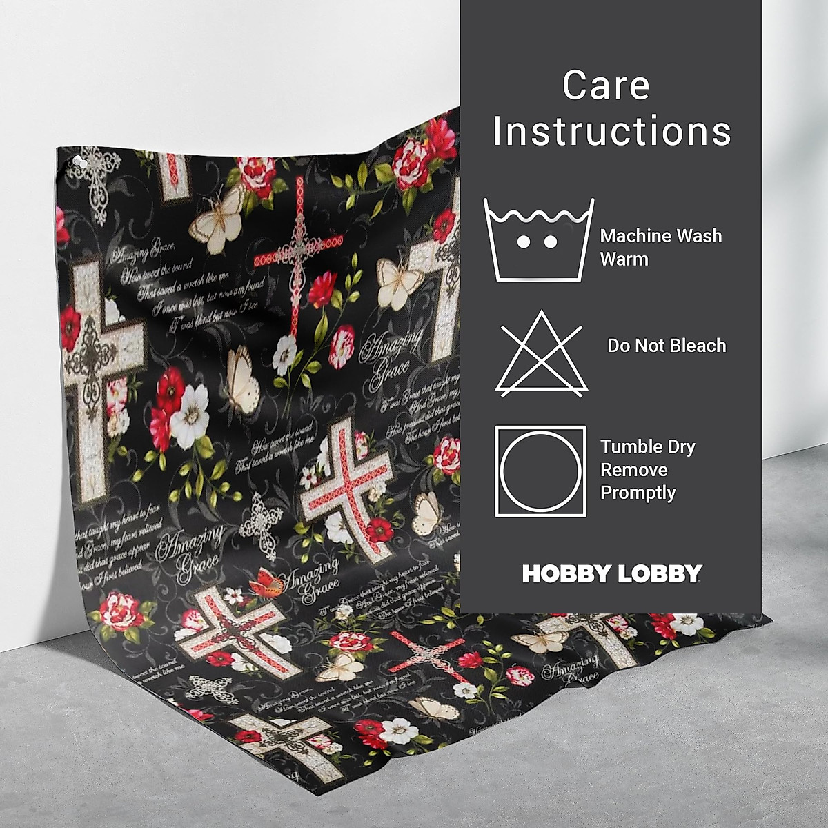 Amazing Grace Cotton Calico Fabric (1 Yard) – Printed Sewing Fabric by The Yard – Lightweight Precut Fabric for Sewing Clothes, Homeware, & Other Accessories – DIY Craft Fabric