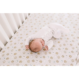 Copper Pearl Premium Knit Baby Crib Sheets for Boys and Girls Breathable and Soft, Fitted Crib Sheets for Standard Baby Mattresses, Crib Sheet for Baby Registry or Shower Gift, Chip