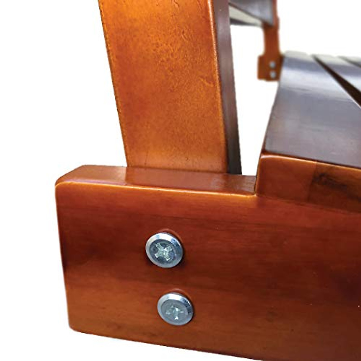 BACKYARD EXPRESSIONS PATIO · HOME · GARDEN 914894 4ft. Rustic Finished Fir Wood (2) Person Porch Swing | Capacity 450lbs, Mahogany