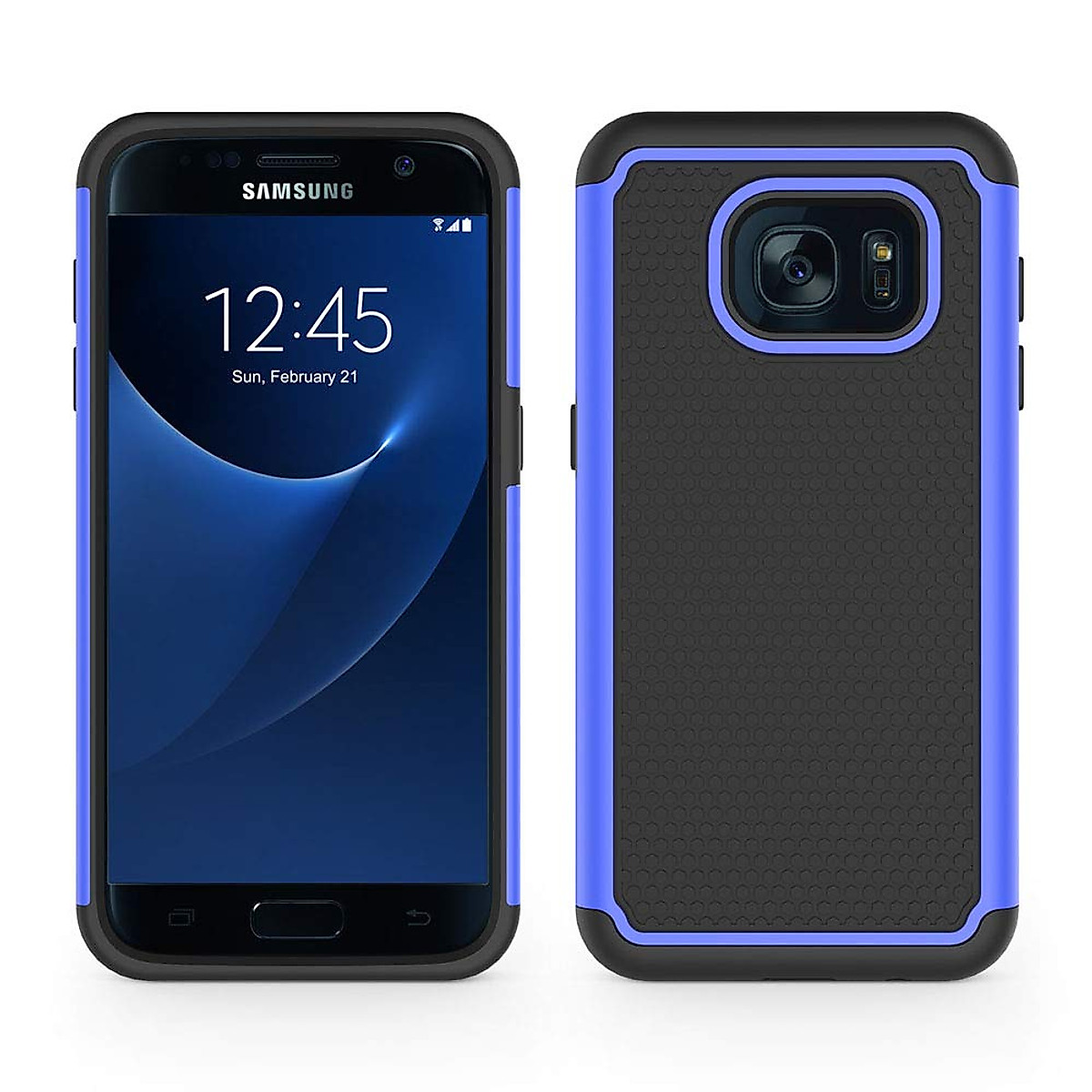 Galaxy S7 Case, SYONER [Shockproof] Defender Protective Phone Case Cover for Samsung Galaxy S7 (5.1", 2016) [Blue]