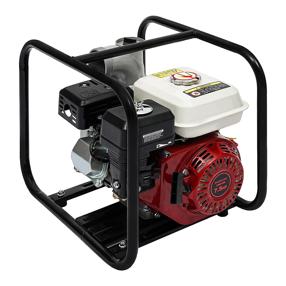 4-Stroke 7.5 HP Gasoline Engine Water Pump,210cc 3in Gasoline Powered Water Transfer Pump,Single Cylinder Air-cooled Trash Pump for Reenhouse Planting,Ground Cleaning,Fishpond Aquaculture…