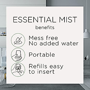 Air Wick Essential Mist Refill, 3 Ct Multipack, Sleep, Happiness, Rejuvenate, Essential Oils Diffuser, Air Freshener