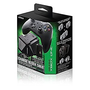 Nyko Charge Block Solo - Xbox Controller Charging Station w/ 1 Battery Pack & Micro-USB Charge Cable -Xbox one Only/Not Compatible with Xbox S/X or Xbox Controllers with a Home Button