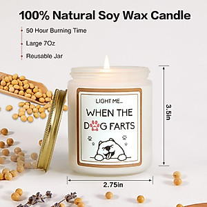 AWDK Mom Gifts Gifts for Women- Gifts for mom Funny Dog Mom Happy Mothers Day Gift for Dog Lovers Best Friends Girlfriend Sisters Female Coworker Relaxing Presents Lavender Scented Candle