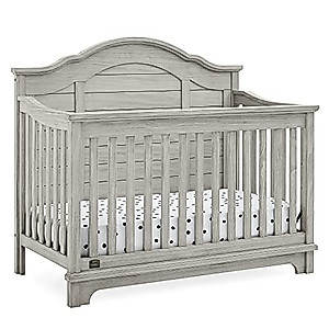 Delta Children Simmons Kids Asher 6-in-1 Convertible Crib with Toddler Rail, Rustic Mist