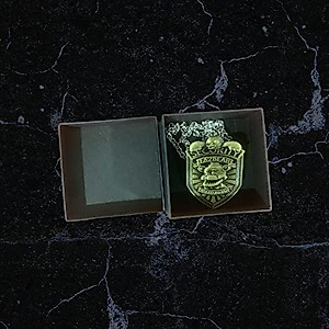 1Pcs Badge size 2.4”x1.4” | Freddy Fazbear Badge,Fazbear Security Badge, Fnaf Security Badge Metal Pin,Five Nights At Freddy Cosplay Uniform,Design Quality Brooch Cartoons Metal Horror Pin Gifts