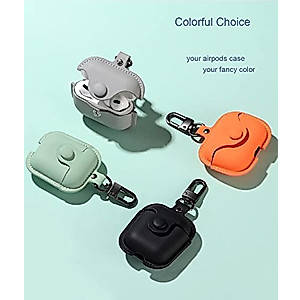 Miitoomo AirPods 3 Case Leather Case for Apple AirPods 3rd Generation Fashion Rose Pink Case Snap Closure Charging Case (Light Pink)