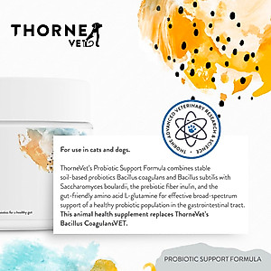 ThorneVET Probiotic Support Formula – Gastrointestinal Support for Dogs, Cats & Horses 60 Soft Chews