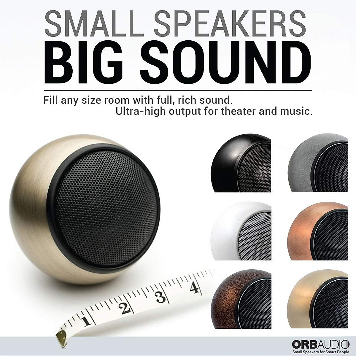 Orb Audio: 'Voice Pro' Stereo Soundbar and Dialogue-Clarifying TV Speakers. Crisp Lifelike TV Audio with Voice Boost On Demand, True Stereo Separation, Theater Sound and Remote Control