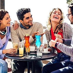 Suclain 8 Pcs Funny Wine Glasses Fancy Shaped Wine Glass Cute Cocktail Glasses Cool Drinking Glasses Cup Creative Goblet Glassware for Party Champagne Housewarming Bar Celebration Gift