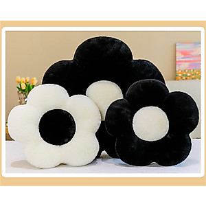 ELONEL Flower Pillow Cushion Cushion Sofa Cushion Living Room Window Decoration Tatami Bedroom futon Cushion Chair Cushion (35cm/13.7inch, White)