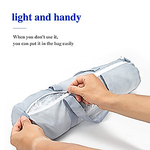 Baby Crib Tent Safety Net, Durable Strong Self-Locking Zippers, Protects from Climbing Out and, Insects, Mosquitoes, Installs with Rods (Crib 52.25" - 28.25")