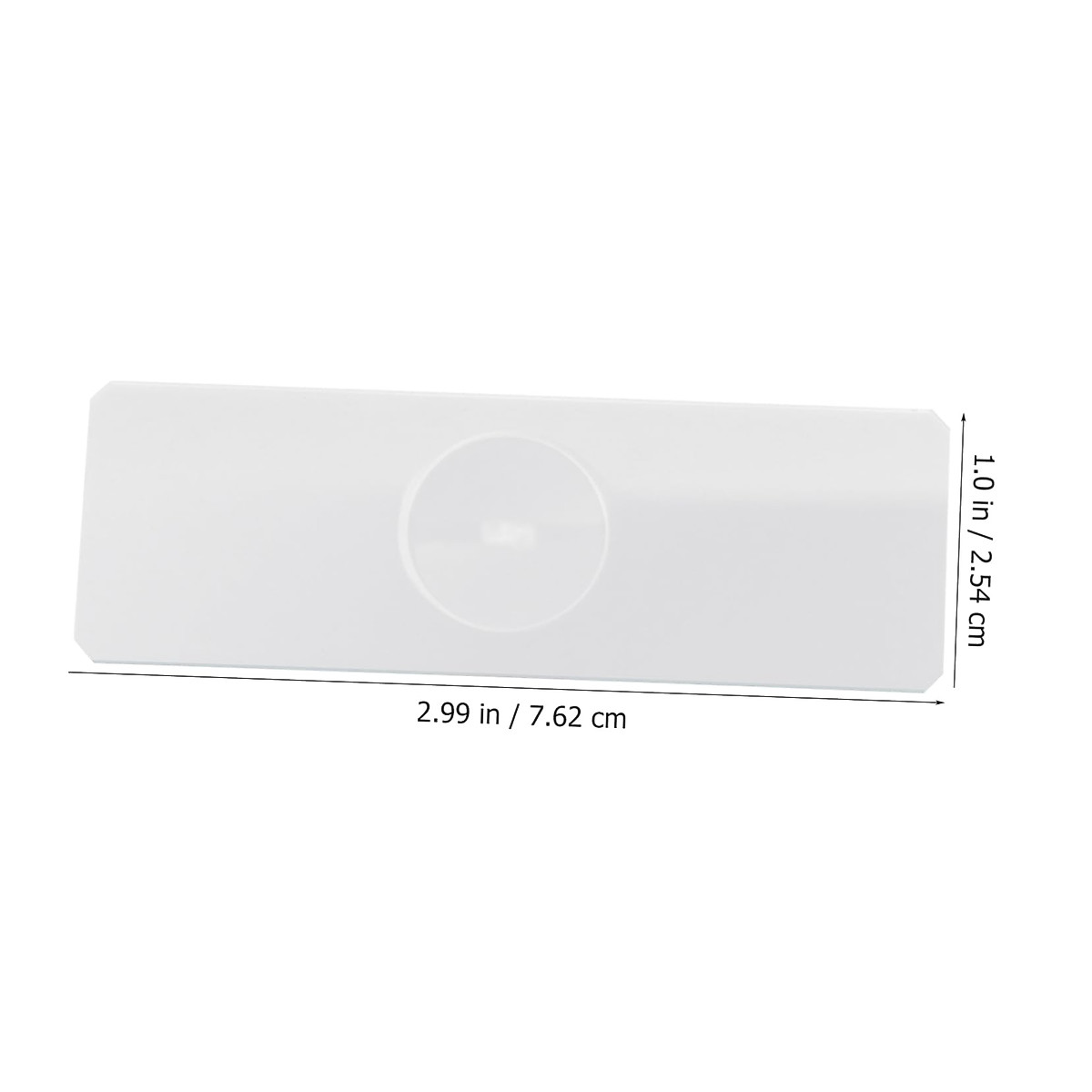 VINTORKY 50 Pcs Concave Slide Laboratory Glass Slides Microscope Slides Glass Plate Frosted