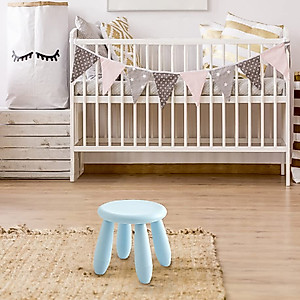 Soerreo Children's Footstools, Kindergarten Learning Stools,Children's Dresser Stool, Plastic Light Footstools are Durable and Movable (Blue)