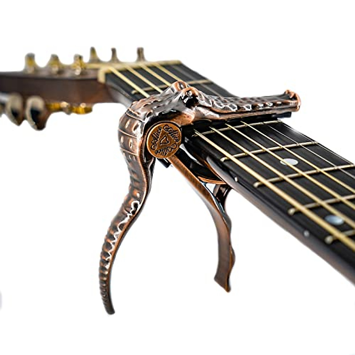 Alice Guitar Capo for Acoustic and Electric Guitars - Alligator Shape Aluminum Alloy Acoustic Guitar Capo with Clamshell Package