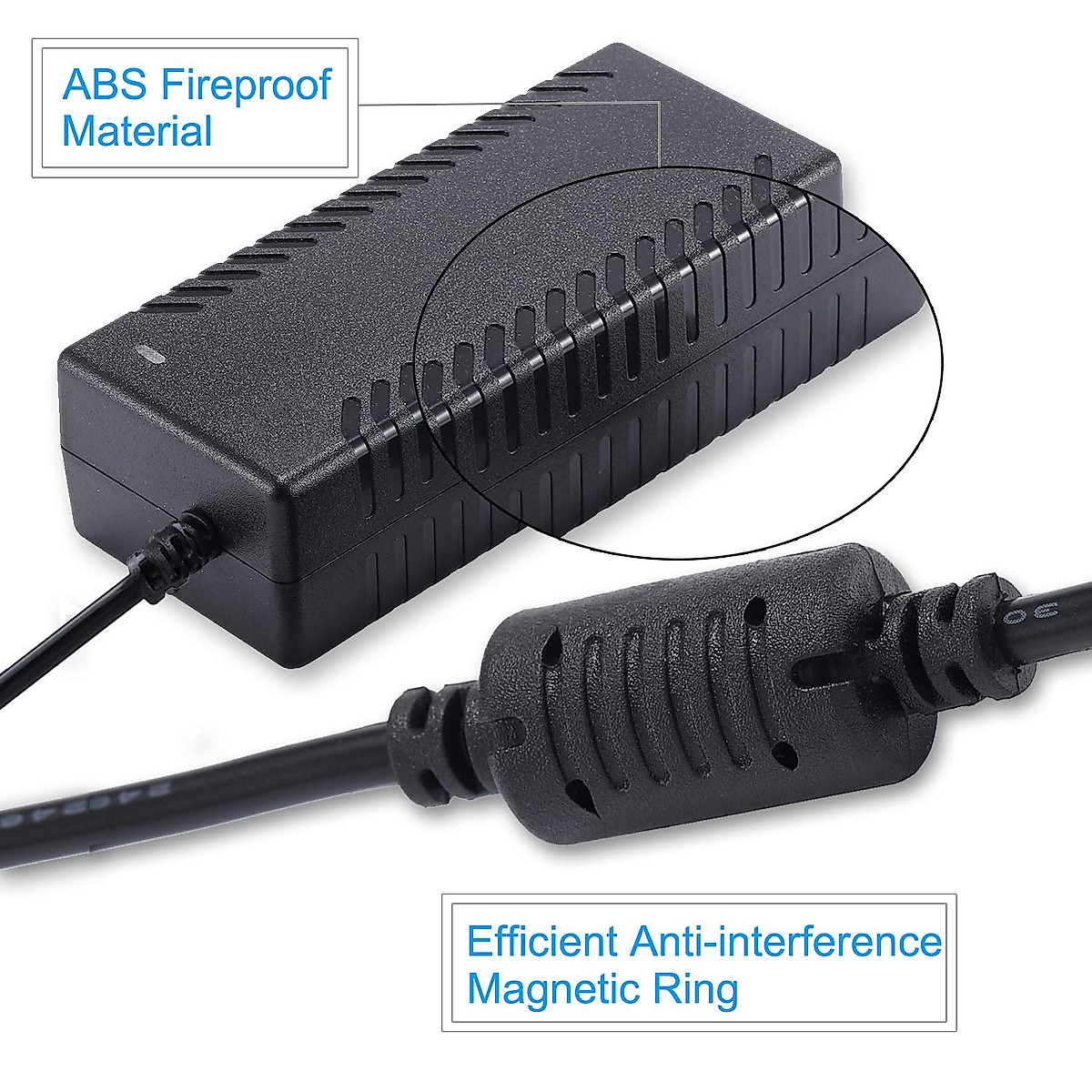 12V 3A Power Supply, COOLM AC 100-240v to DC 12V 3A Power Adapter 36W Charger Led Driver 12V3A for LED Strip Light CCTV Camera