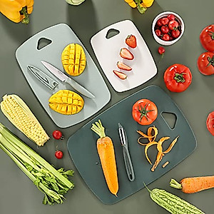Plastic Cutting Boards for Kitchen, 5 Pieces Dishwasher Safe Cutting Board Set, Durable, Non-Slip, BPA-Free Cutting Board, Knife Friendly Chopping Board, Perfect For Meat, Vegetables, Fruits