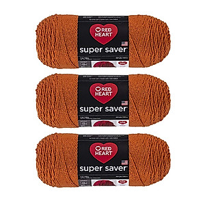 Red Heart Super Saver Yarn (3-Pack) Carrot E300-256