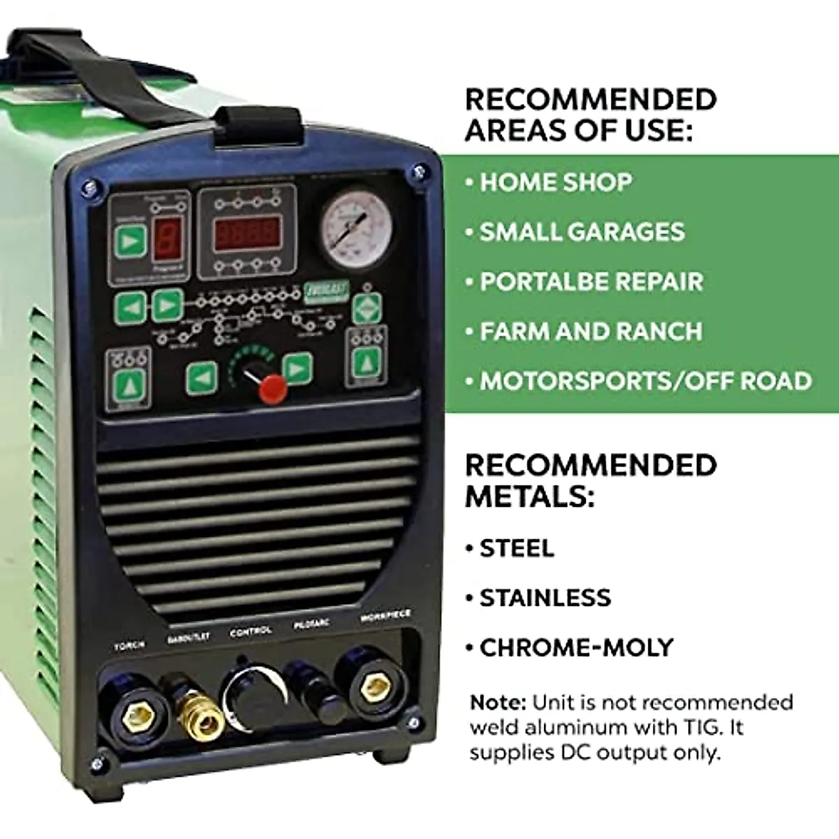 2021 UltraArc 205 200 Amp Multi Process Welder TIG Stick Pulse 50 Amp Plasma Cutter Dual Voltage 110v/220v