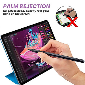 iPad Air Pencil 2024 - Stylus Pen for iPad Air M2 11" 13", iPad 10th 9th Generation, iPad Air 5th 4th Generation - Magnetic and Palm Rejection iPad Air Pen Fast Charging, Black