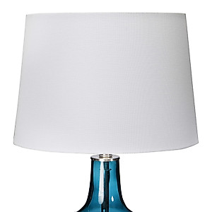 Creative Co-Op 27" Deep Blue Glass Table Lamp
