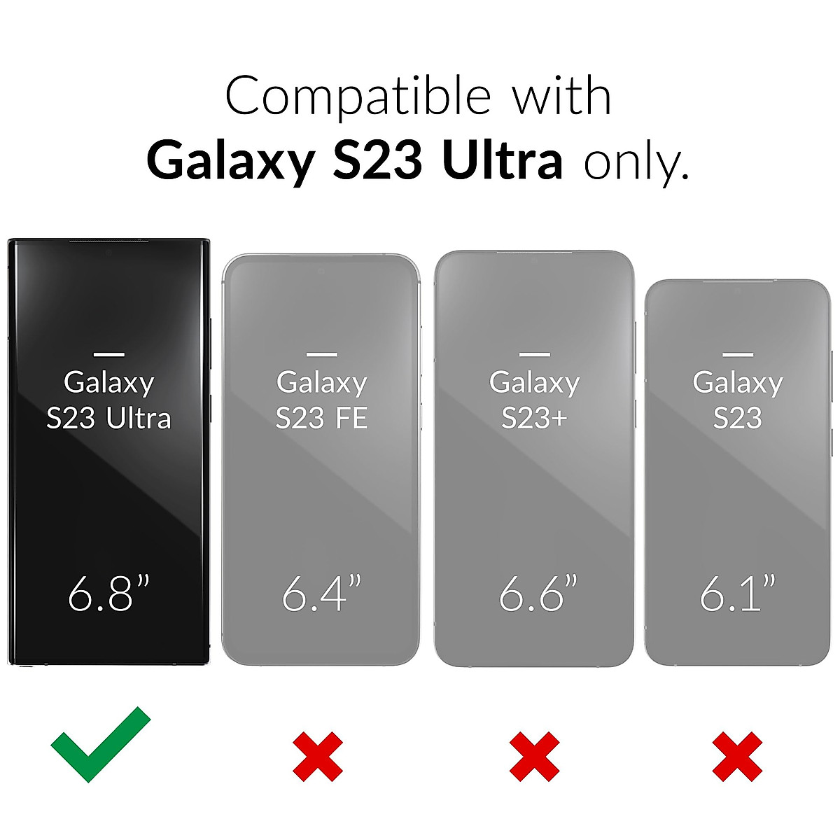 Crave Dual Guard for Samsung Galaxy S23 Ultra Case, Shockproof Protection Dual Layer Case for Samsung Galaxy S23 Ultra - Navy